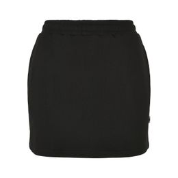 Urban Classics Damen Maxirock "Urban Classics Damen Ladies Organic Terry Mini Skirt", schwarz, Gr. S, unifarben, 100% Baumwolle (Bio), R&ouml;cke