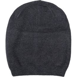 styleBREAKER Damen Strickm&uuml;tze "Feinstrick Beanie M&uuml;tze Uni Doppellagig", grau, Modisch, Obermaterial: 80% Polyacryl PAN. 20% Wolle WO., M&uuml;tzen