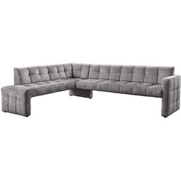 Essbank, B:265cm H:83cm T:199cm, grau, exxpo - SOFA FASHION, K&uuml;che, Sitzb&auml;nke, "Barista, bequem und elegant, hohe Bodenfreiheit", Eckbank Barista