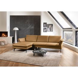Ecksofa DIE PLANBAR, B:289cm T:180cm, braun, Wohnzimmer, Sofas, "PN-EM23050, L-Form, Breite 289 cm, Leder, bis 120 kg belastbar", Optional mit