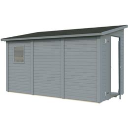 Ger&auml;tehaus Palmako, grau, Massivholz, Garten, Ger&auml;teh&auml;user, "Mia"