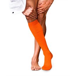 Falke Kinder Kniestr&uuml;mpfe "No. 2 Finest Cashmere", Gr. 45, orange, Obermaterial: 87% Kaschmir WS. 13% Polyamid PA., Socken