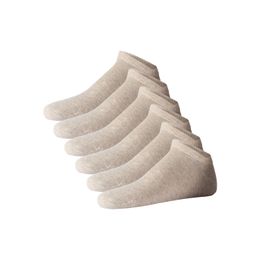 JOOP! JOOP Herren Sneakersocken "Socken Unisex premium essential organic cotton Sneaker 6p 6er Pack", Gr. 35, bunt, Obermaterial: 62% Baumwolle CO(Bio).