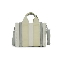 Harpa Damen Schultertasche "TAMI", beige, Lederimitat, mehrfarbig, Taschen, mit sportlichen Canvas-Streifen