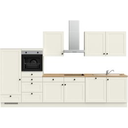 K&uuml;chenzeile Nobilia, B:360,3cm H:216,6cm T:60cm, wei&szlig;, Komplettk&uuml;chen-Sets, ""Cascada I", NEU: individuell anpassbar mit gratis Profi-Beratung",
