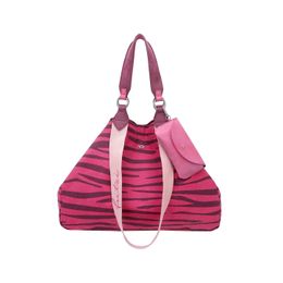 Damen Shopper "Izzy", Fritzi aus Preussen, pink, 55% Baumwolle, 45% Polyester, Taschen, mit Zebra-Muster