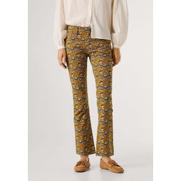 Pepe Jeans Damen Funktionshose "trousers MID WAIST KICK FLARE FREDJA"natural beige, Gr. XS, 98% Baumwolle, 2% Elasthan, Hosen