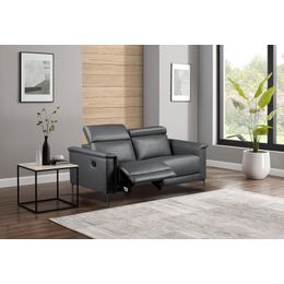 2-Sitzer OTTO HOME, B:160cm H:97cm T:100cm, grau, Kunstleder 100% Polyurethan, Sofas, "LUND Lederoptik, 160 cm, mit Relaxfunktion und