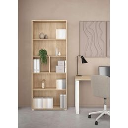Regal Home Affaire, B:79,6cm H:204,7cm T:34,3cm, braun, Holzwerkstoff, Kinderzimmer, Regale, "Sign Ablageregal, Aktenregal, B&uuml;cherregal, Standregal,