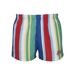 Karl Kani Herren Shorts "Karl Kani Herren KM232-013-1 KK Varsity Striped Boardshorts"rot, blau, gr&uuml;n, Gr. XS, gestreift, 100% Polyester (Recycelt),
