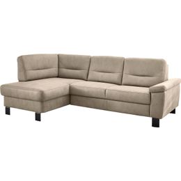 Ecksofa DIE PLANBAR, B:244cm H:88cm T:160cm, beige, 100% Polyester, Wohnzimmer, Sofas, "PP-PF23172 L-Form, Breite 244 cm", Eckgarnitur mit besonders