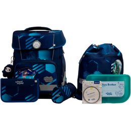 School-Mood Kinder Schulranzen "Champion Maxx Pro", blau, Polyester, Rucks&auml;cke