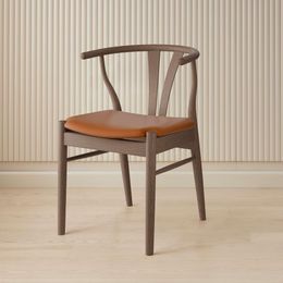 Stuhl, B:53cm H:75cm T:54cm, braun, HAMMEL FURNITURE, Leder, Massivholz, Esszimmer, St&uuml;hle, "Freja, Massivholz Stuhl mit gepolstertem Sitz &ndash;