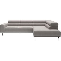 Sch&ouml;ner Wohnen Kollektion Ecksofa, B:276cm H:71cm T:219cm, grau, SCH&Ouml;NER WOHNEN-KOLLEKTION, 100% Polyester, Wohnzimmer, Sofas, "Tossa, Modernes Design trifft smarte Funktione,