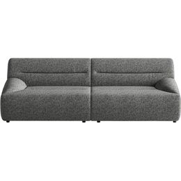 Sit & More Big-Sofa SIT & MORE, B:260cm H:80cm T:100cm, grau, 100% Polyester, Sofas, "Scrabble", Modernes Design in verschiedenen Stoffarten