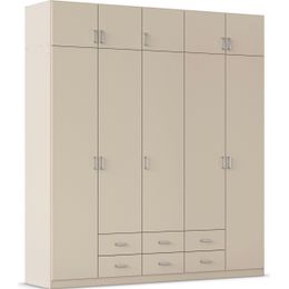 Kleiderschrank Rauch, B:226cm H:248cm T:54cm, beige, Holzwerkstoff, Kinderzimmer, Schr&auml;nke, "Schrank Garderobe W&auml;scheschrank GAMMA in 4 Breiten