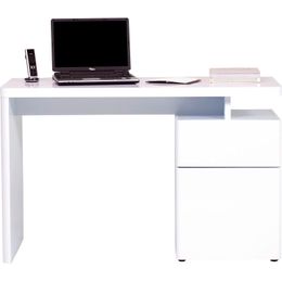 Schreibtisch Jahnke, B:120cm H:76cm T:55cm, wei&szlig;, Kinderzimmer, Tische, "CU-LIBRE 120", platzsparender Arbeitsplatz