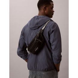 Calvin Klein Herren G&uuml;rteltasche "BOLD LOGO WEBBING WAISTBAG", schwarz, Lederimitat, unifarben, Taschen, Bauchtasche, Body Bag, kleine Cross Body Bag
