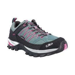 CMP Damen Wanderschuh "RIGEL LOW WMN WP TREKKING SHOES", Gr. 36, gr&uuml;n, Leder, Synthetik, Schuhe, wasserdicht