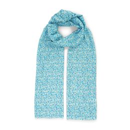 Harpa Damen Modeschal "PEPPER", blau, bedruckt, gebl&uuml;mt, mehrfarbig, Viskose, Modet&uuml;cher, mit floralem Allover-Print und Metallic-Effekt