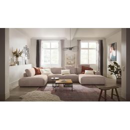 Wohnlandschaft Musterring, B:434cm H:81cm T:204cm, grau, Sofas, "Lucia viel Platz, bequem, U-Form", Verschiedene Farben, inkl. Kopfst&uuml;tze,