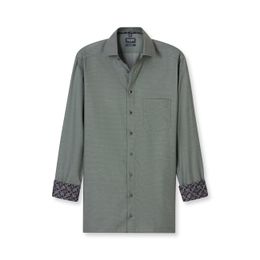 OLYMP Herren Businesshemd "OLYMP Luxor, Modern Fit, New Kent mit extra langem Arm", grau, Gr. 37, 100% Baumwolle, Hemden