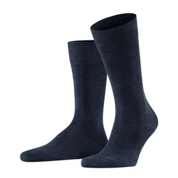 Falke Damen Socken "Family", Gr. 43, blau, Obermaterial: 92% Baumwolle CO. 7% Polyamid PA. 1% Elasthan EL., glatt, Socken