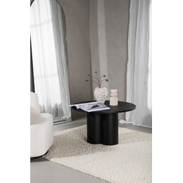 Couchtisch VENTURE HOME, B:80cm H:45cm T:80cm, schwarz, Wohnzimmer, Tische, "Olivia, runder Couchtisch, modern & elegant, &Oslash; 80 cm", Sofatisch, MDF,