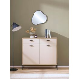 Home Affaire Sideboard "Fredericia, moderne Kommode, Schrank in Kaschmir, 115 cm breit", B/H/T: 115cm x 95cm x 35cm, 2 Stk., 2 Stk., wei&szlig;,