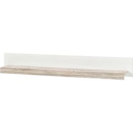 Wandregal Home Affaire, B:150cm H:20cm T:20cm, wei&szlig;, Holzwerkstoff, Wohnzimmer, Regale, "Florenz", Breite 150 cm