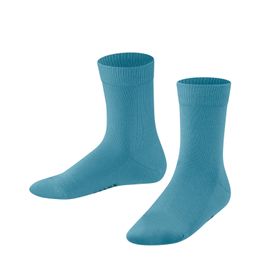 Falke Damen Socken "Family", Gr. 19, blau, Obermaterial: 92% Baumwolle CO. 7% Polyamid PA. 1% Elasthan EL., glatt, Socken