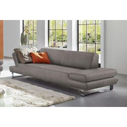 3-Sitzer W.Schillig, B:232cm H:76cm T:101cm, braun, Flachgewebe S22 (100% Polyester);Stoff S37 (100% Polyester): Luxus-Microfaser in