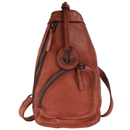 Harbour 2nd Damen Daypack "Weibke", braun, Rindsleder, Rucks&auml;cke