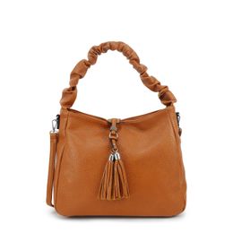 Harpa Damen Schultertasche "FLORIN", braun, Lederimitat, unifarben, Taschen, mit dekorativen Quasten
