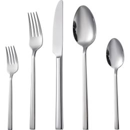 Hanseatic Besteck-Set "DAILY", 30, silber, Essbesteck-Sets, leichtes und minimalistisches Design