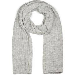 styleBREAKER Damen Strickschal "Strick Schal mit Flecht Muster", grau, Modisch, Obermaterial: 85% Polyacryl PAN. 15% Polyamid PA., Modet&uuml;cher