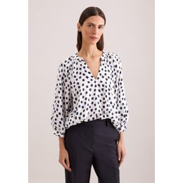 Seidensticker Damen Klassische Bluse, wei&szlig;, Gr. 34, gemustert, 100% Viskose, Blusen, Tunika Druck