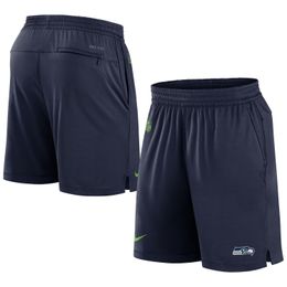 Nike Damen Sporthose "Nike Shorts Seattle Seahawks Nike Dri-FIT Knit", blau, Gr. S, Jersey;Mesh;Popeline, 100% Polyester, Hosen