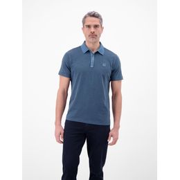 Lerros Herren Poloshirt, blau, Gr. XL, gestreift, Single Jersey, Obermaterial: 100% Baumwolle, Shirts, Kurzarm-Polo mit feinen Streifen