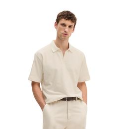 Marc O'Polo MARC O'POLO Herren Poloshirt "aus schwerem Ripp-Jersey", beige, Gr. XL, unifarben, Obermaterial: 100% Baumwolle, Shirts