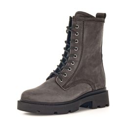 Gabor COMFORT Damen Schn&uuml;rstiefelette "Gabor Comfort Stiefelette Nubukleder", Gr. 38, grau, Nubukleder, Schuhe