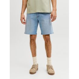Jack & Jones JACK & JONES Herren Shorts "JJIRICK JJORIGINAL SHORTS AT 999", blau, Gr. L, unifarben, Web, Obermaterial: 64% Baumwolle, 34% Polyester, 2% Elasthan,