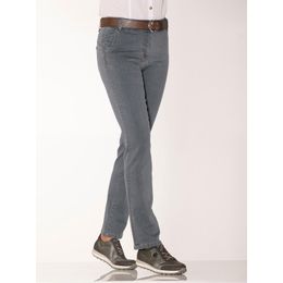 Casual Looks Damen Bequeme Jeans, grau, Gr. 38, unifarben, 81% Baumwolle, 17% Polyester, 2% Elasthan, Jeans