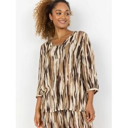 soyaconcept Damen Blusentop "Soya Concept Shirt SC-RUTH TOP 1", braun, Gr. S, Obermaterial: 100% Viskose, Blusen