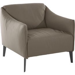 Cocktailsessel W.Schillig, B:84cm H:78cm T:84cm, braun, Longlife Xtra-Leder Z59: Glattleder mit modischer Pr&auml;gung. Hautst&auml;rke 0, 9 - 1, 1 mm.,