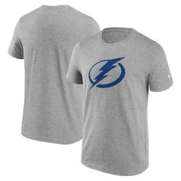 Fanatics Damen T-Shirt "Fanatics Shirt Tampa Bay Lightning Primary Logo Graphic", grau, Gr. XL, 100% Baumwolle, Shirts