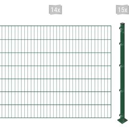 Arvotec Einstabmattenzaun "ESSENTIAL 140 zum Einbetonieren", H/L: 140cm x 28m, Pfosten: 15 Stk., gr&uuml;n, Zaunelemente, Zaunh&ouml;he 140 cm, Zaunl&auml;nge 2 -