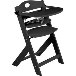 BABYGO Baby Hochstuhl "Family Pro", schwarz, Massivholz, St&uuml;hle