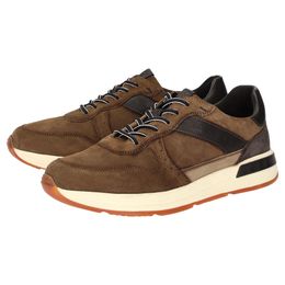 Sioux Herren Sneaker "Rojaro-719", Gr. 44, braun, Obermaterial: 70% Kalbsveloursleder CAVL. 30% Kalbsleder CAL. 100% Gummi rubber., Schuhe