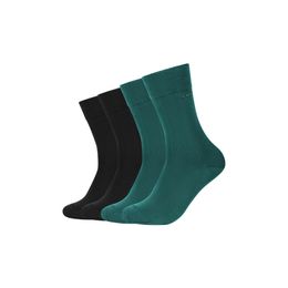 Camano Herren Socken "ca-soft", Gr. 35, schwarz, Baumwollmischung, unifarben, Socken, mit verst&auml;rktem Fersen- und Zehenbereich
